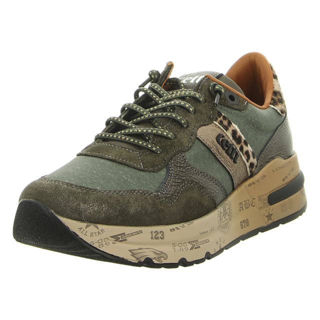 Cetti Damen Sneaker C1274-SRA Saturno in grün | Schuhfachmann